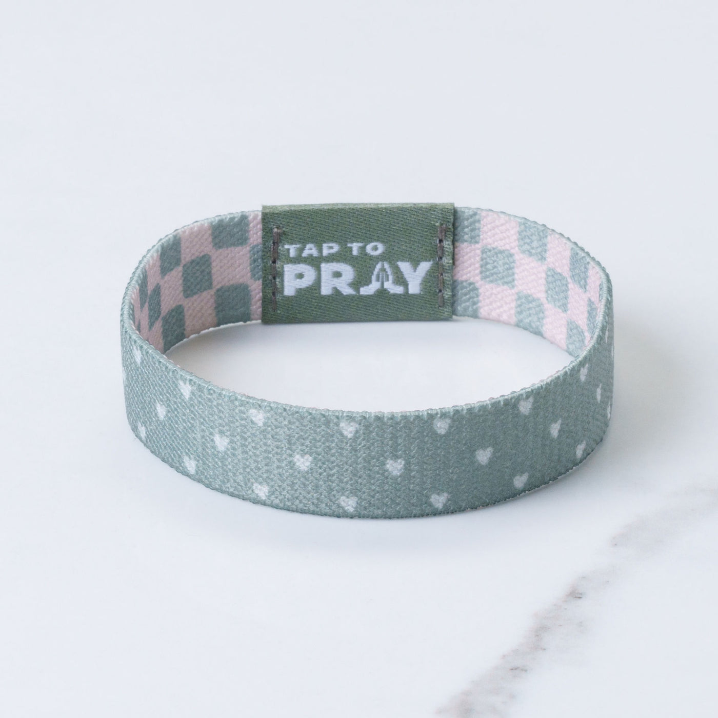 Tap To Pray® Wristband – Cottage & Tile — VERSIBLE