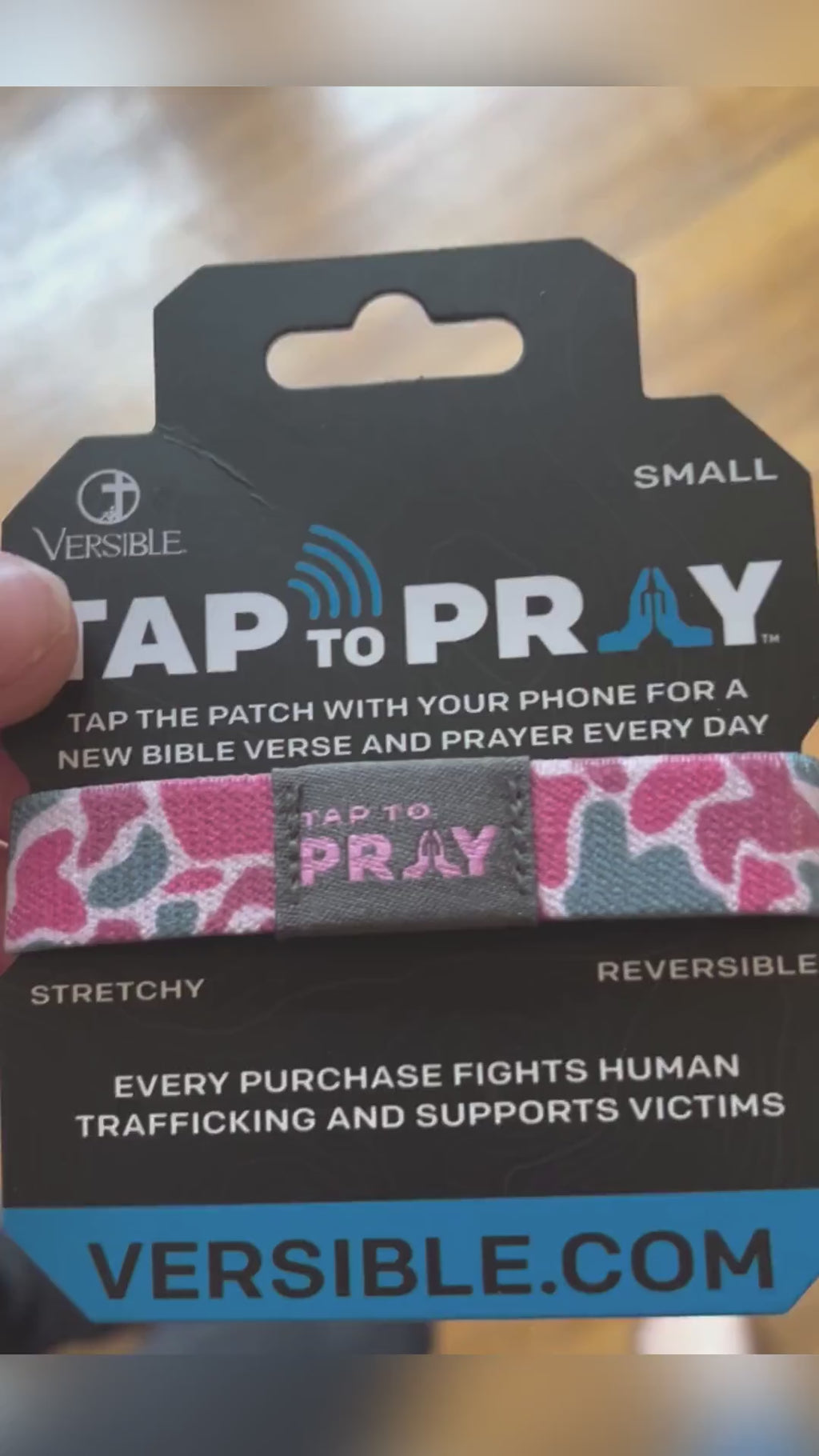 Tap To Pray Bracelets, Keychains & Stickers | Versible