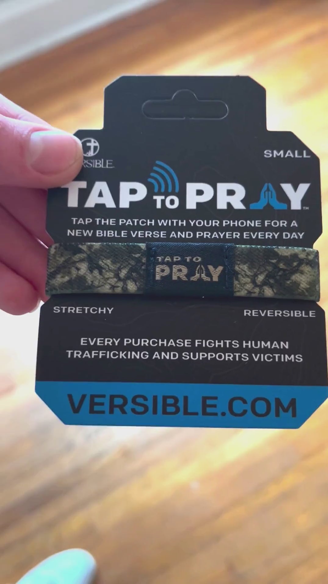 Tap To Pray Bracelets, Keychains & Stickers | Versible